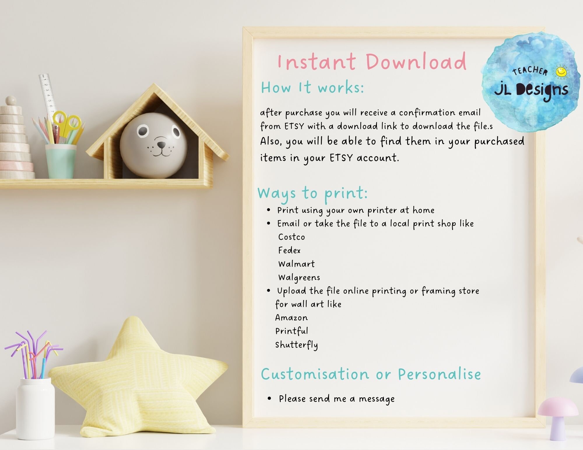 Boho, Neutral, Plants Motivational Wall Poster Classroom Posters Earth ...