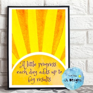 Digital Download | A Little Progress Each Day Adds up to Big Results ...