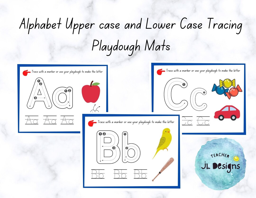 Alphabet Play Doh Mats: ABC Tracing Practice (printable) - Etsy