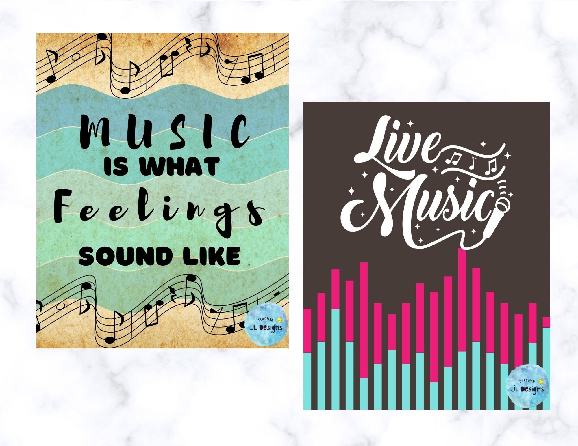 Music Quotes Classroom Posters | Wall Decor | Instant Download | - Etsy