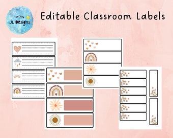 Under the Sea Classroom Label, Name Plate, Digital Download and ...