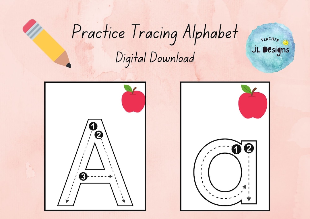 Alphabet Tracing Road Mats Printable, Writing Practice, Toddlers ...