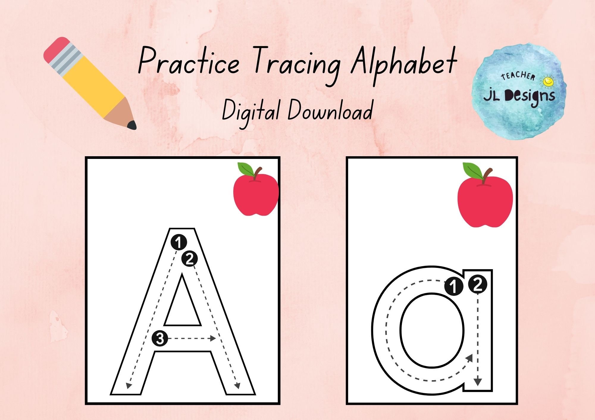 Alphabet Tracing Road Mats Printable, Writing Practice, Toddlers ...