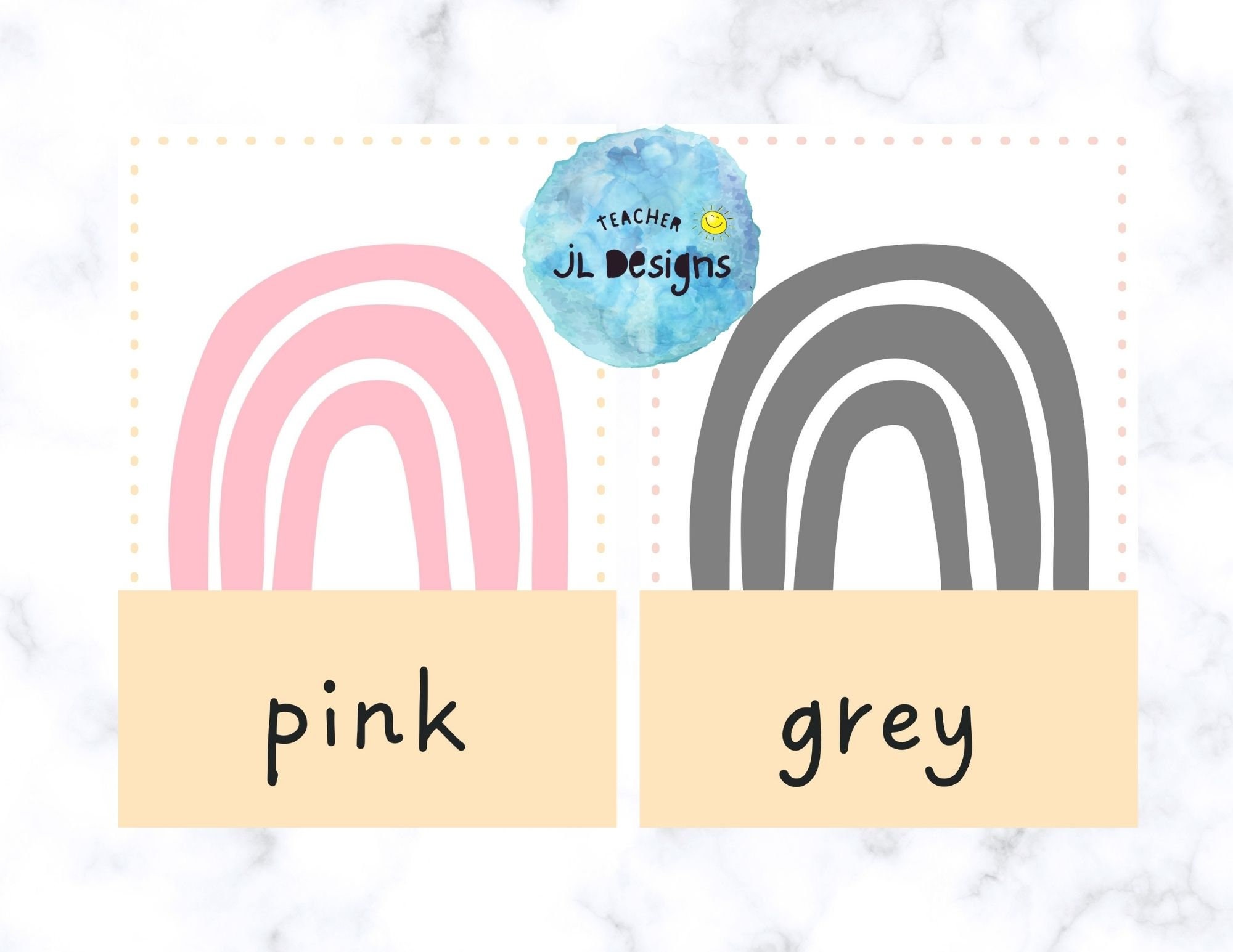 Color Poster | Classroom Display | Rainbow Design| Preschool and ...