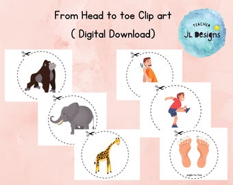 From Head to Toe Felt Story Set - Etsy