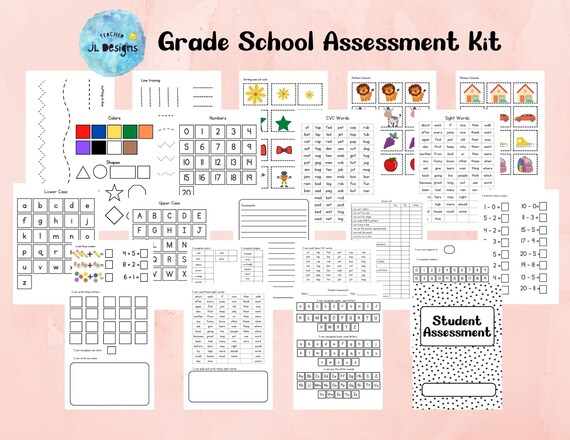 Lower Elementary Assessment Kit Forms Printable Assessment - Etsy