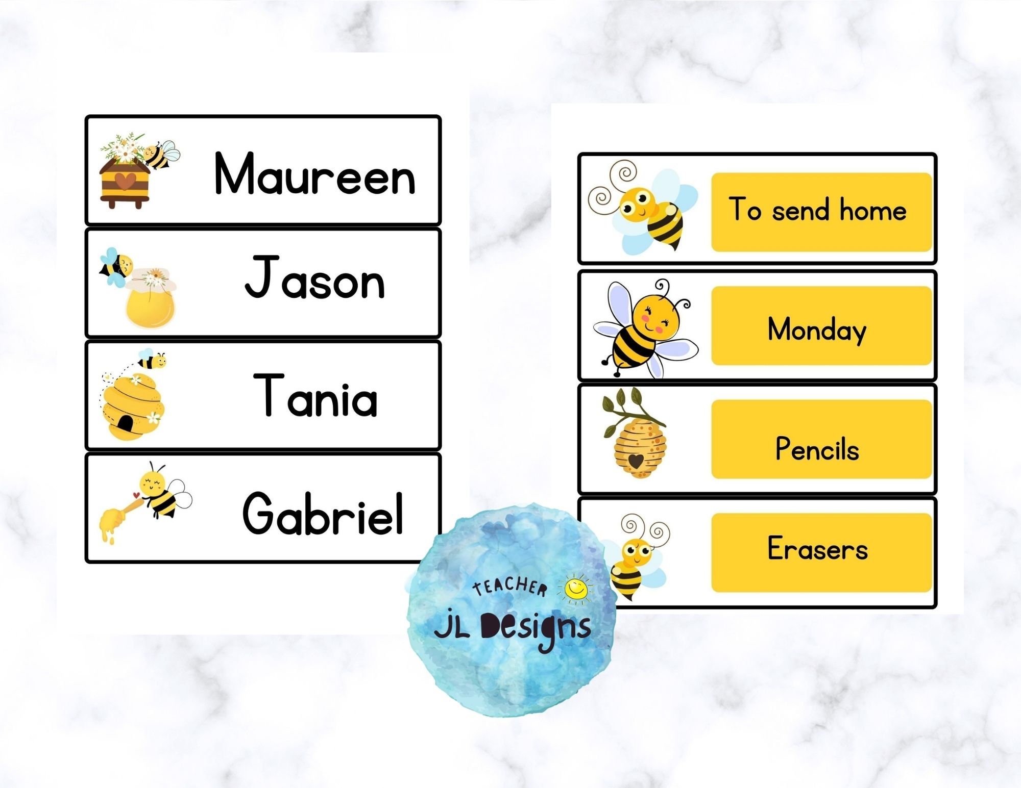 BEE Classroom Label, Name Plate, Digital Download and Printable ...