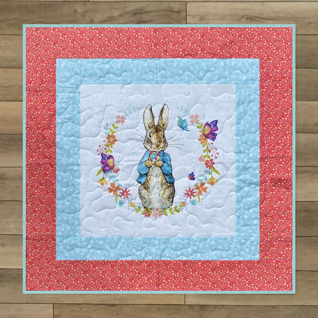 Peter Rabbit Quilt, Beatrix Potter Baby Quilt, Peter Rabbit Nursery ...