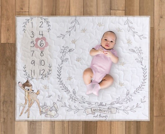 Baby Milestone Quilt Bambi Milestone Quilt Bambi Nursery | Etsy