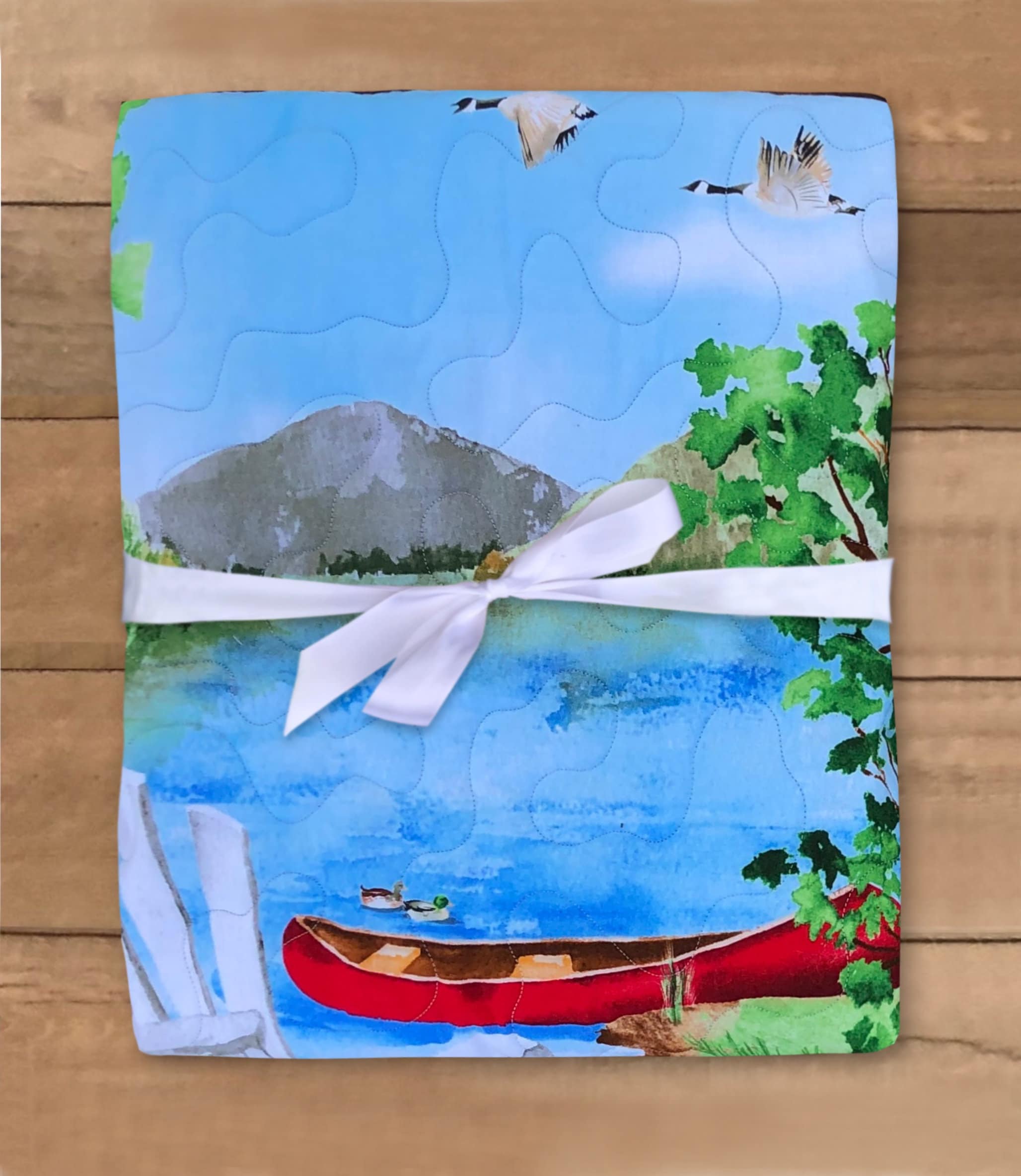 Lake Design Lap Quilt, Lake Vacation Lap Quilt, Cabin Quilt, Quilt With ...