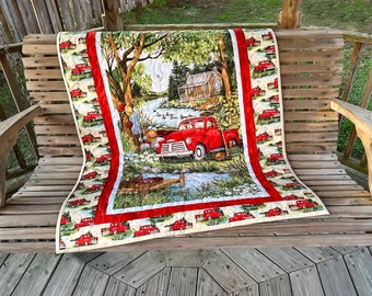 Fishing Lap Quilt, Fish Vacation Lap Quilt, Cabin Quilt, Quilt With ...