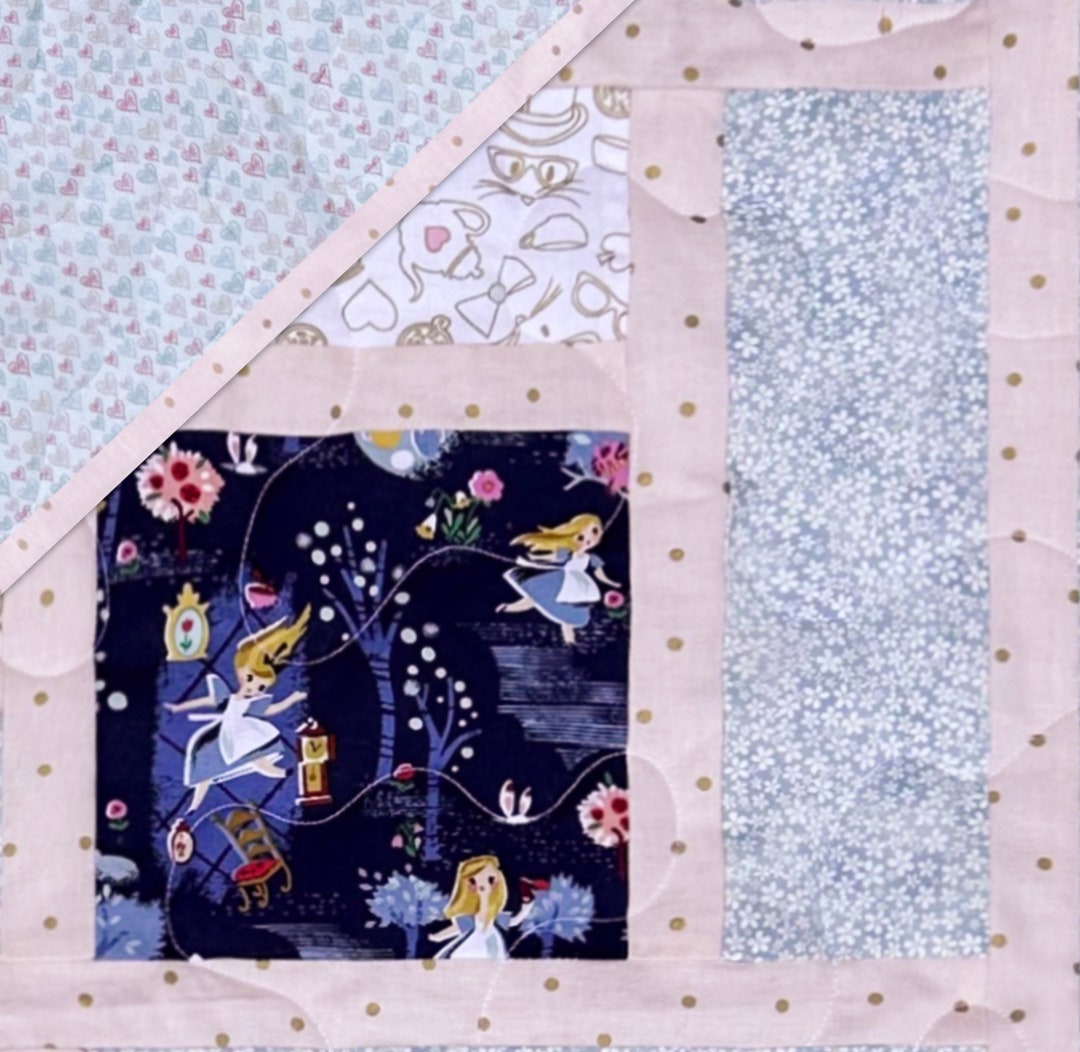 Alice in Wonderland Quilt, Alice in Wonderland Themed Quilt, Quilt With ...