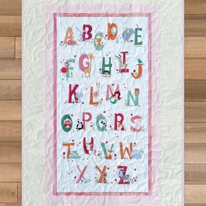 Handmade Alphabet Quilt, ABC Quilt, ABC Design Quilt, ABC Lap Quilt ...