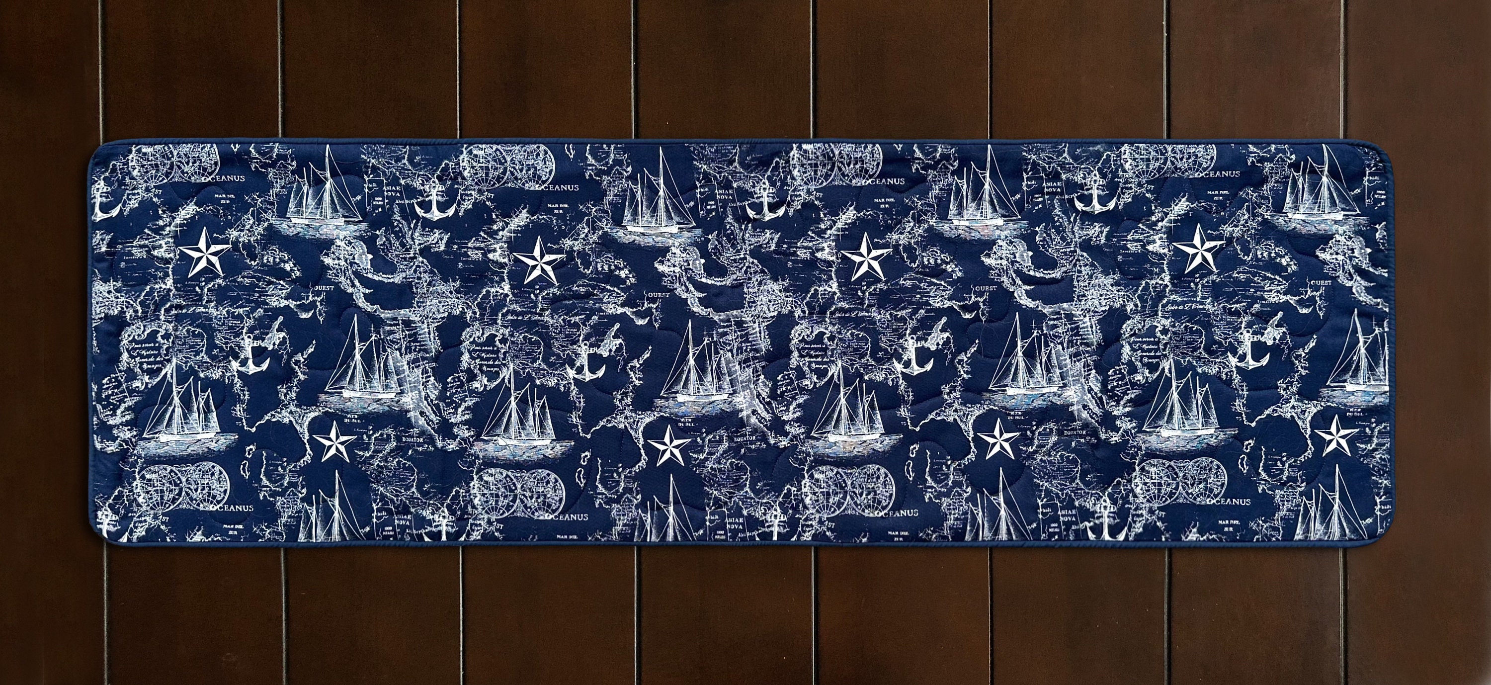 Nautical Table Runner, Sailing Theme Table Runner, Nautical Decor ...