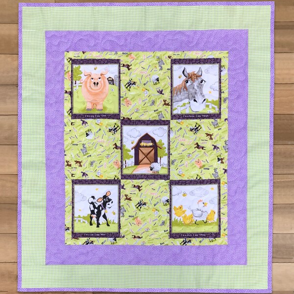 Farm Animals Quilt - Etsy