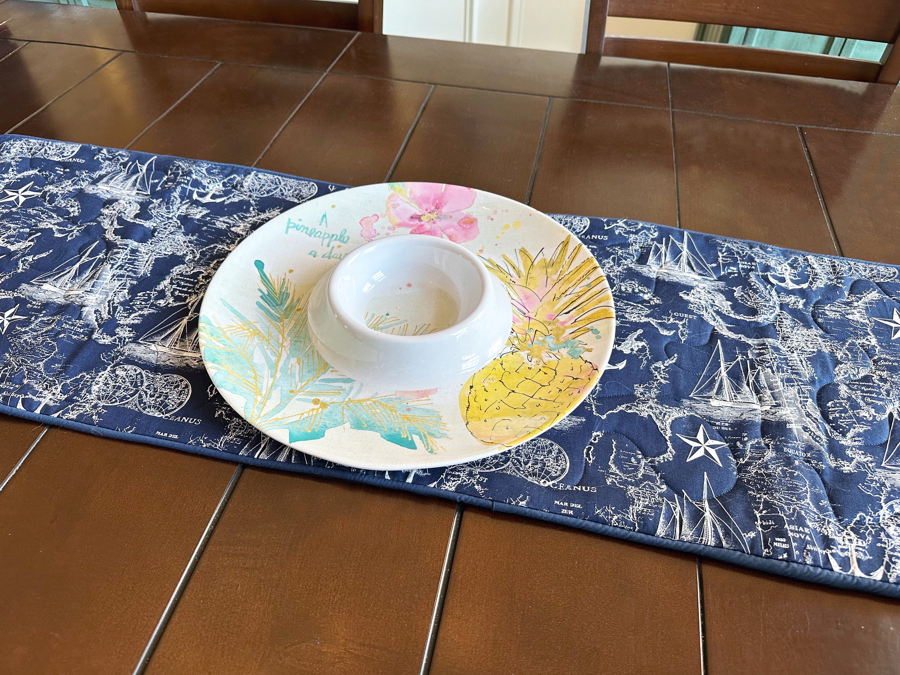 Nautical Table Runner Sailing Theme Table Runner Nautical - Etsy