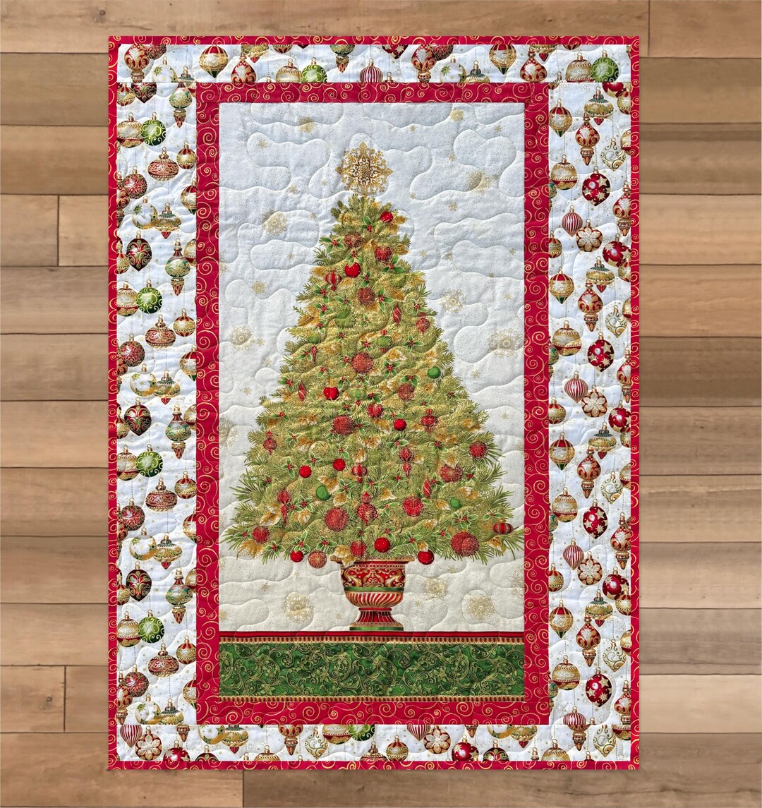 Christmas Quilt, Handmade Christmas Quilt, Christmas Quilt Decoration ...