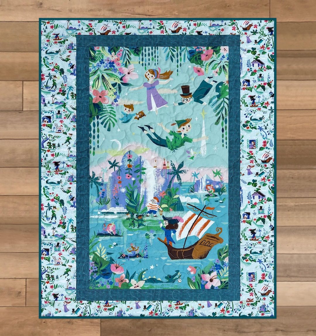 Peter Pan Baby Quilt, Peter Pan Nursery Decor, Peter Pan Baby Gift ...