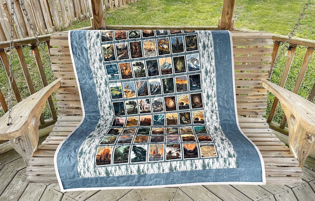 National Park Quilt, National Park Gift, National Park Vacation Quilt ...