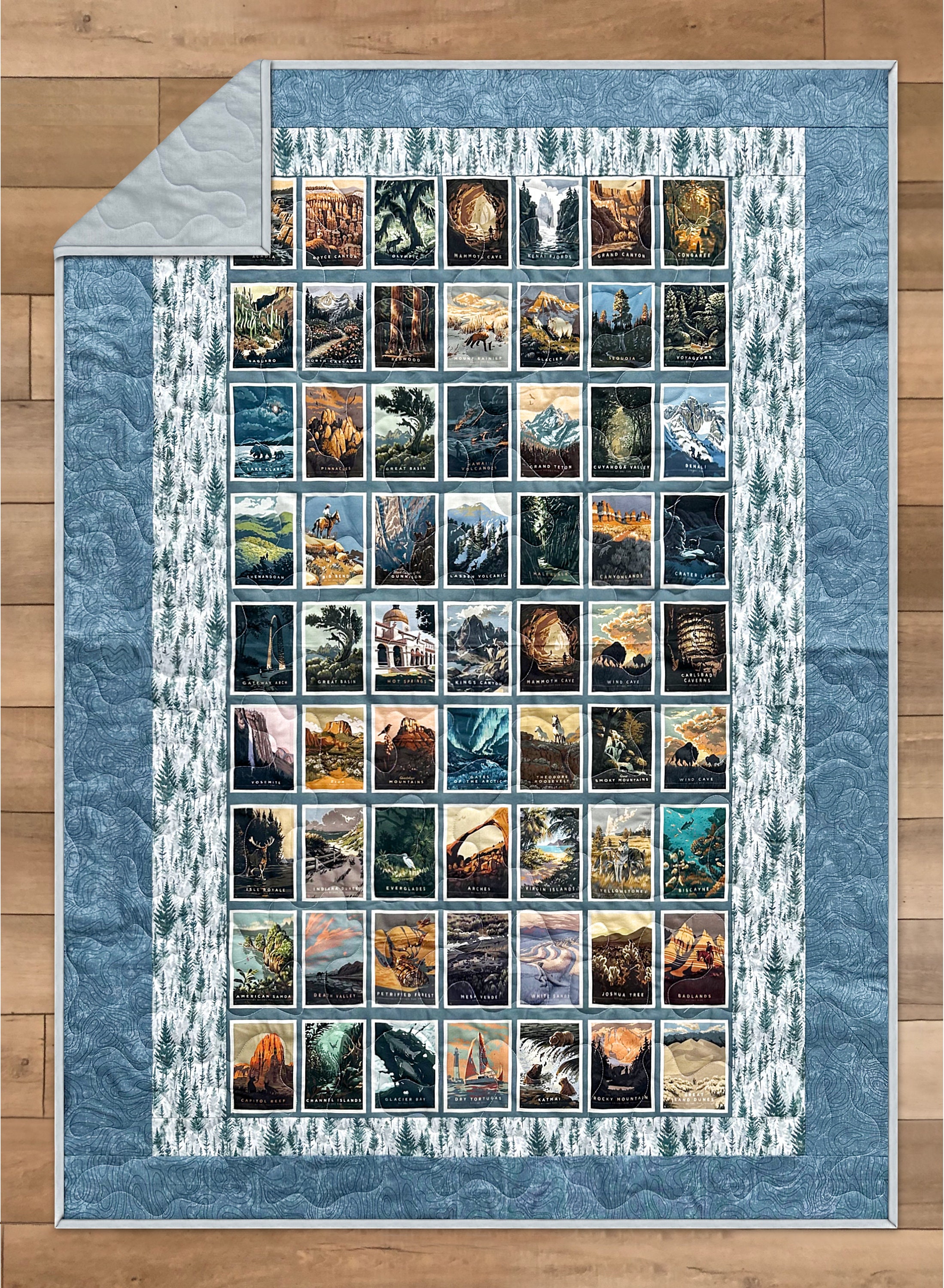 National Park Quilt, National Park Gift, National Park Vacation Quilt ...