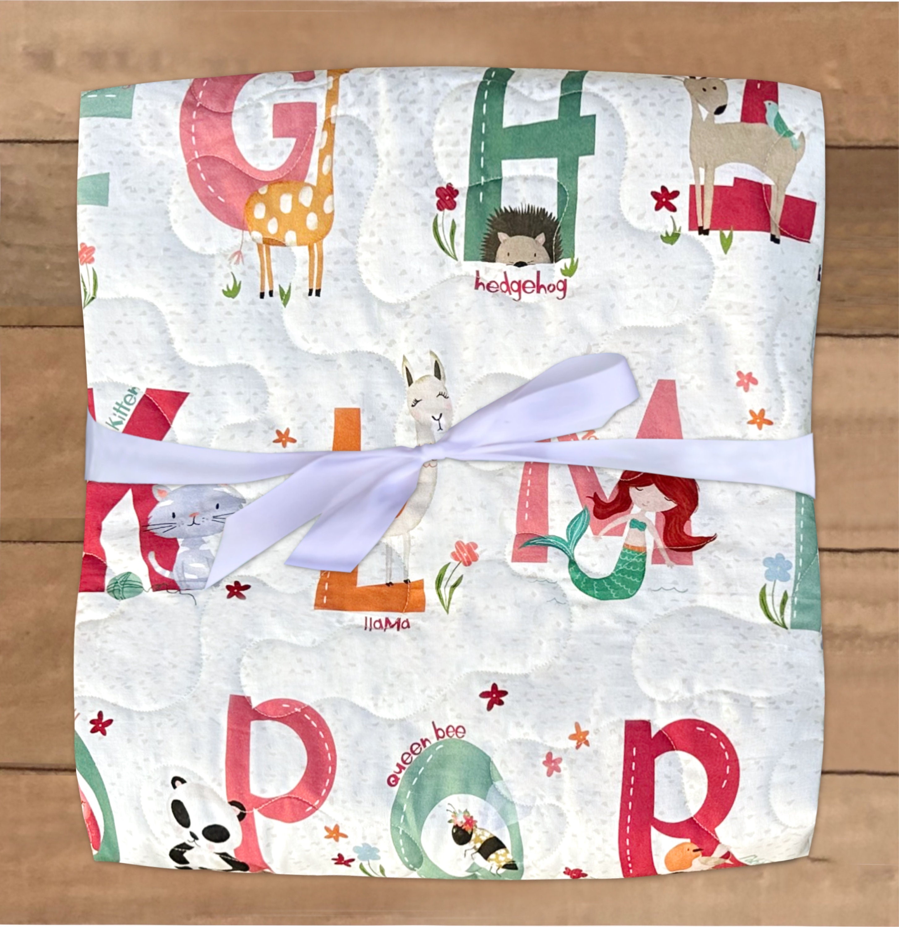 Handmade Alphabet Quilt, ABC Quilt, ABC Design Quilt, ABC Lap Quilt ...