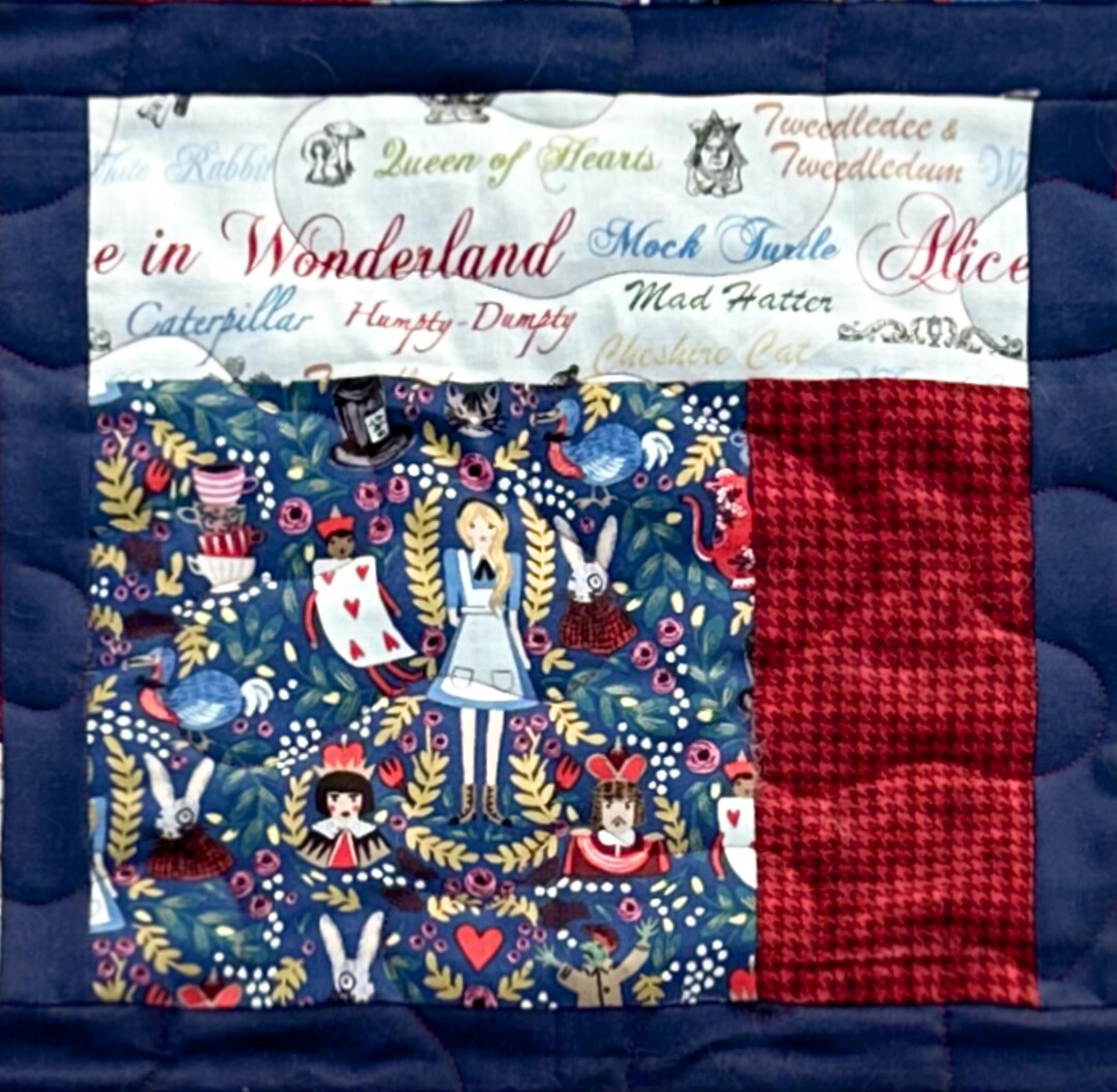 Alice in Wonderland Quilt, Alice in Wonderland Themed Quilt, Quilt With ...