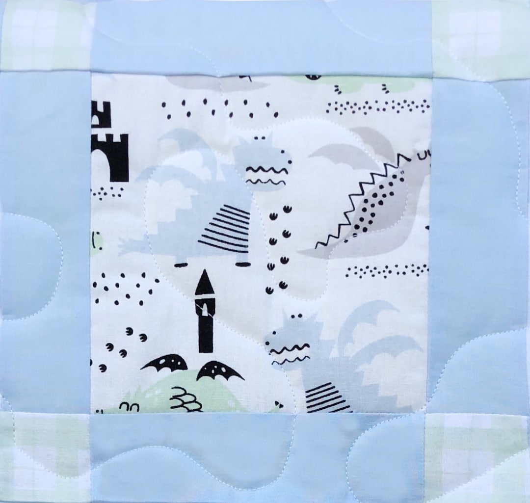 Handmade Dragon Quilt, Dragon Quilt for Child, Dragon Toddler Quilt ...