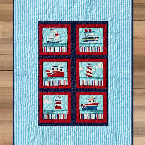 Nautical Quilt - Etsy