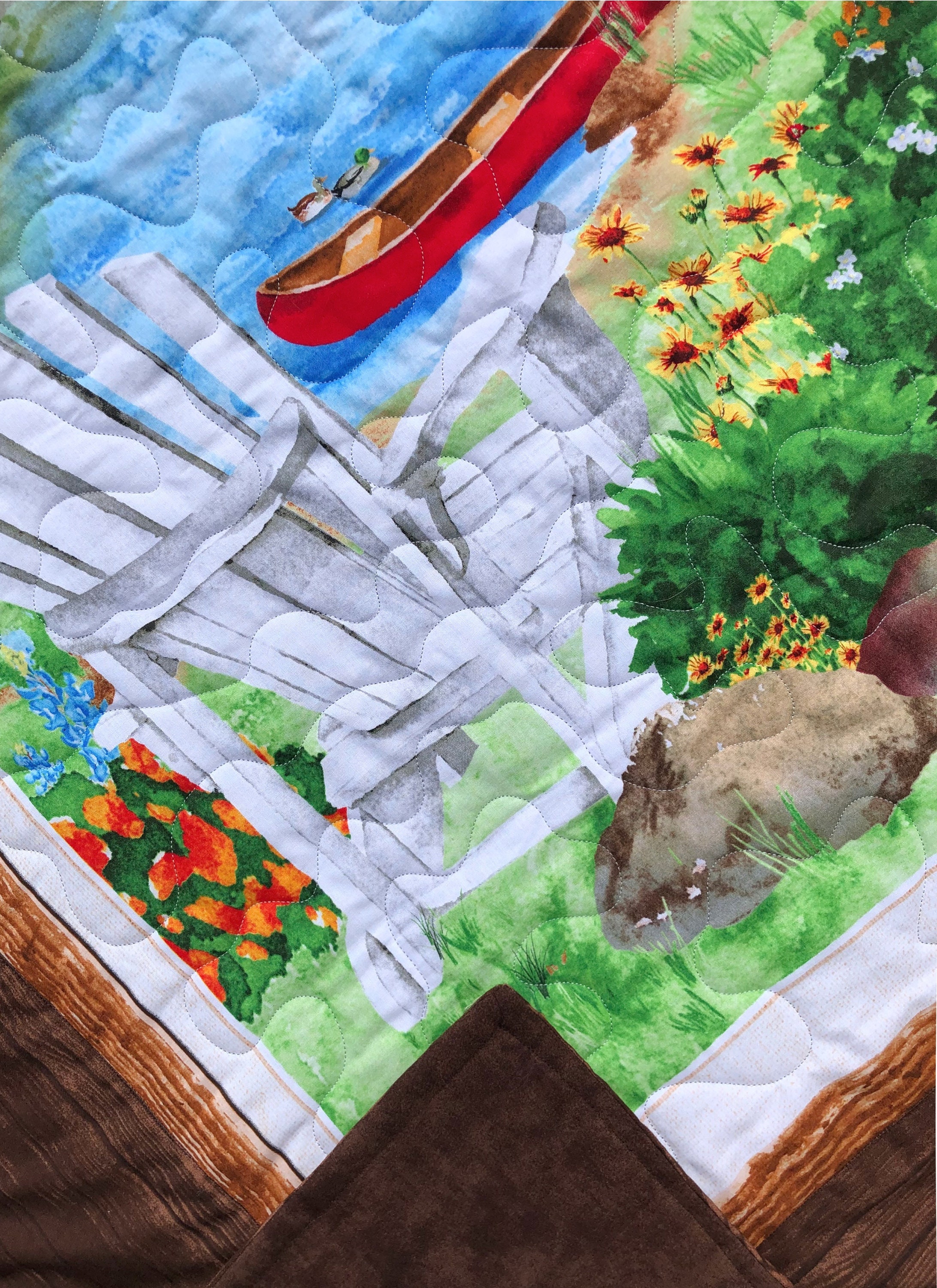 Lake Design Lap Quilt, Lake Vacation Lap Quilt, Cabin Quilt, Quilt With ...