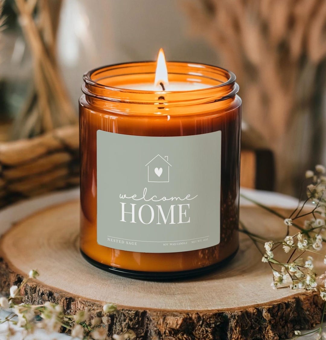 Welcome Home Candle, Housewarming Gift, New Homeowner Gift, Realtor ...