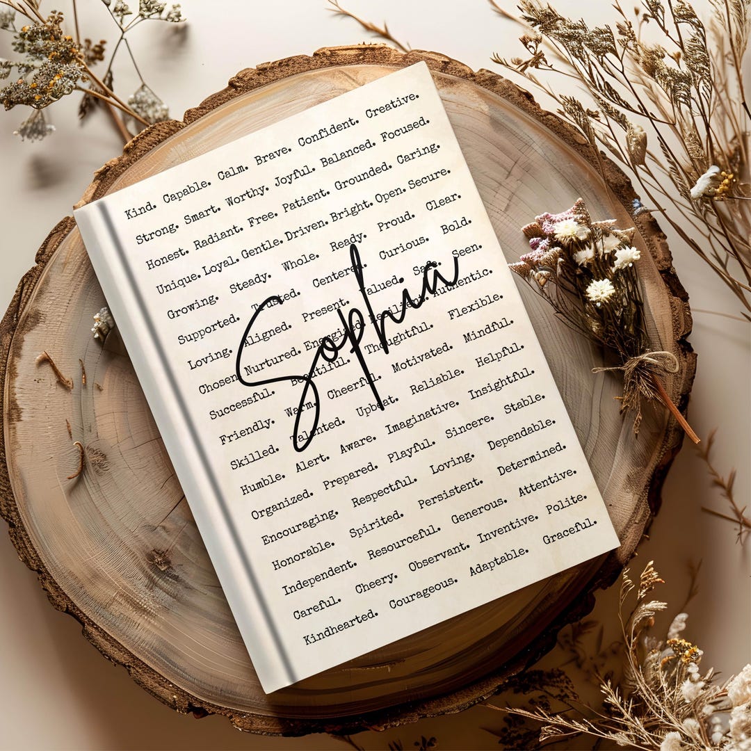 Personalized Affirmations Journal, Custom Name Notebook, Positive Words ...