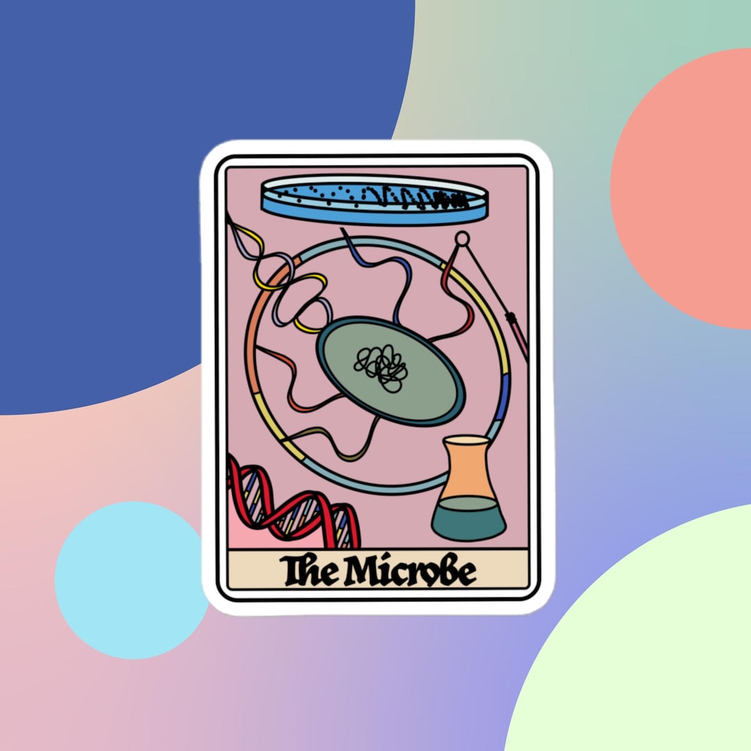 Microbe Sticker | E. Coli Sticker | Lab Model Organism | Microbiology ...