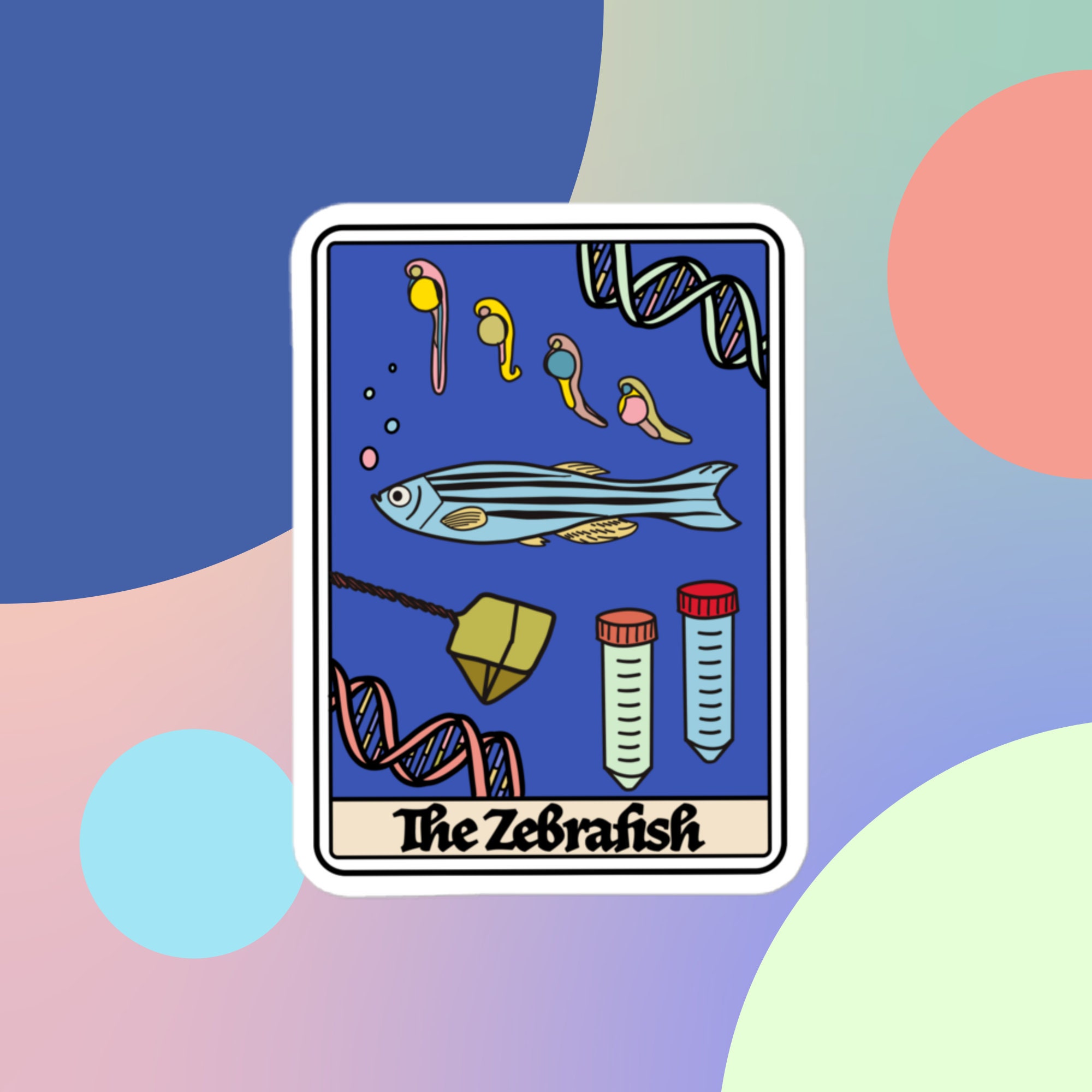 Zebrafish Model Sticker | Danio Rerio Sticker | Model Organism | Evo ...