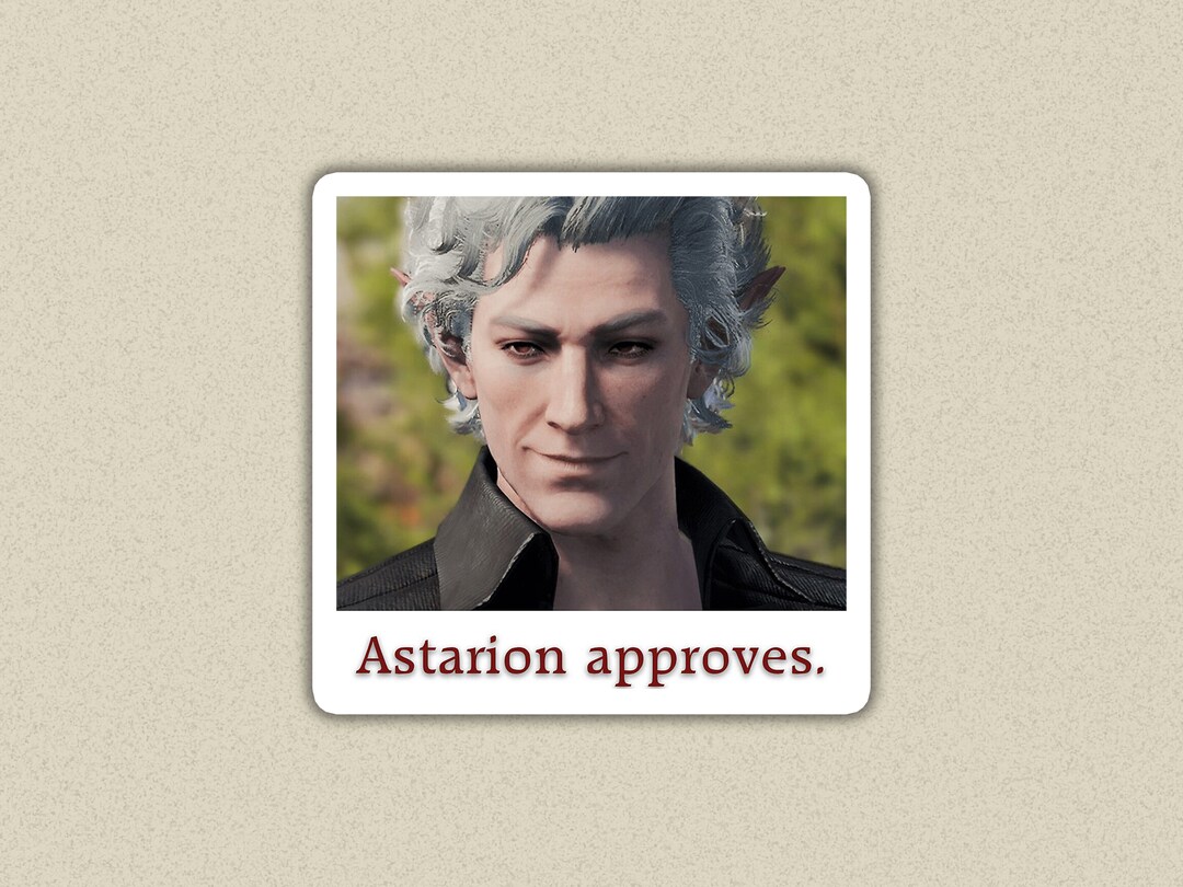 Baldur's Gate 3 Astarion Sticker, You're Starving at Me Sticker, the ...