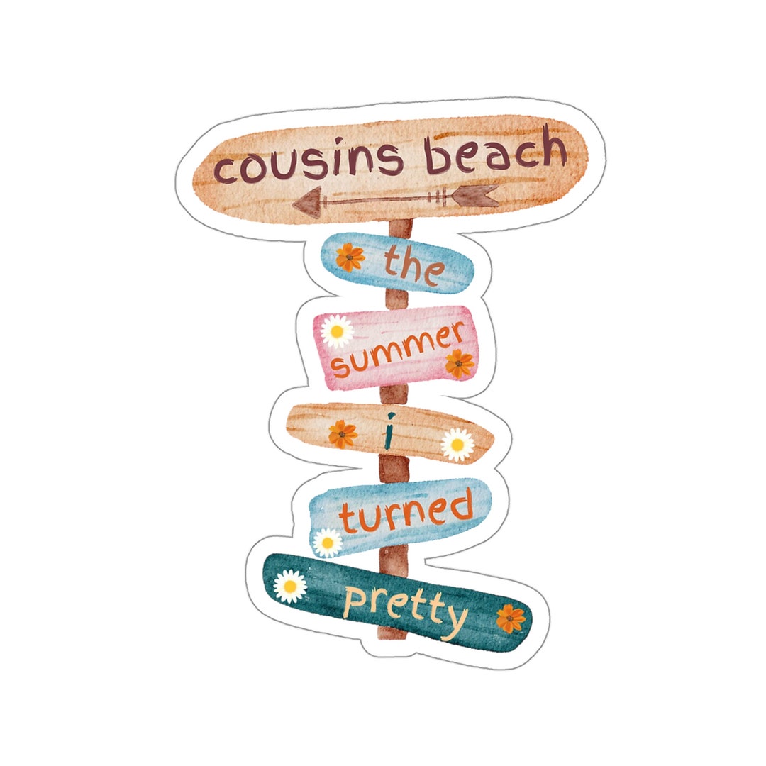 Cousins Beach Sticker, the Summer I Turned Pretty Sticker, Cute Sticker Stickers, Vinyl Stickers ...