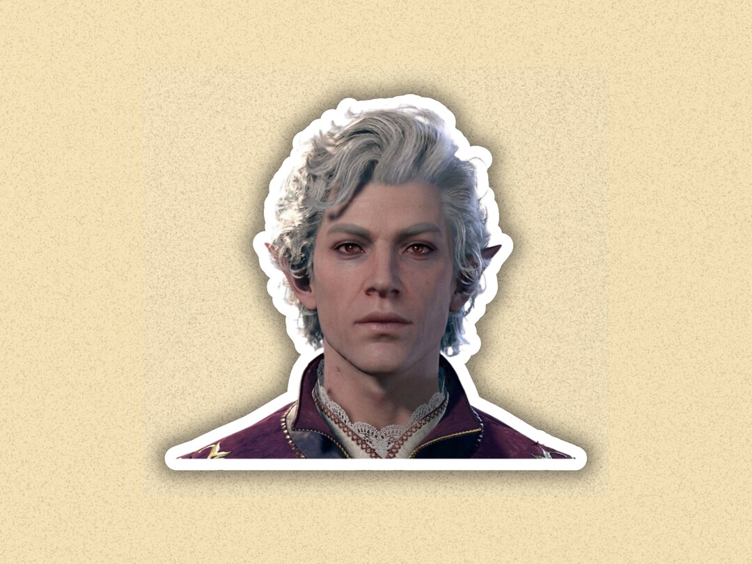 Baldur's Gate 3 Astarion Sticker, Vinyl Sticker, BG3 Sticker - Etsy