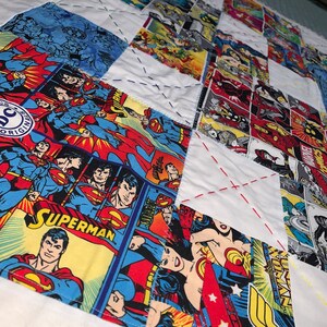 Superhero Baby/toddler Quilt - Etsy