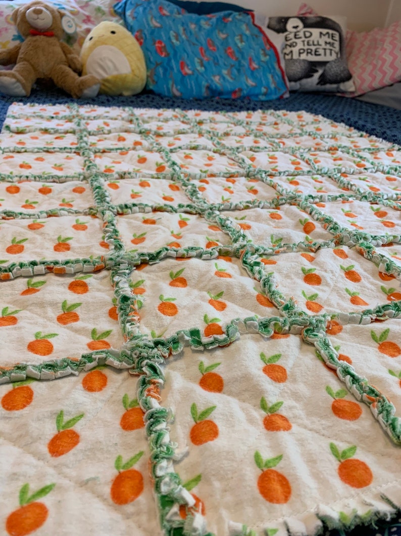 Baby Rag Quilt, Flannel Rag Quilt, Baby Blanket, Crib Quilt, Toddler ...