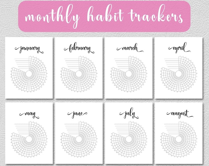Printable 2025 Workout Tracker Daily Exercise Track Monthly Weight Loss ...