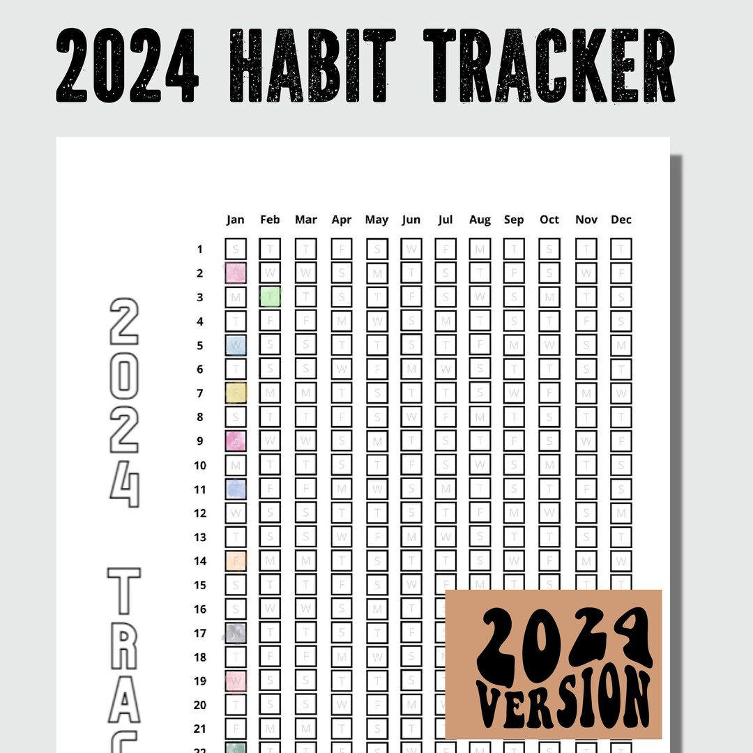 2025 Visual Daily Habit Tracker Bundle Monthly Workout Exercise Track ...