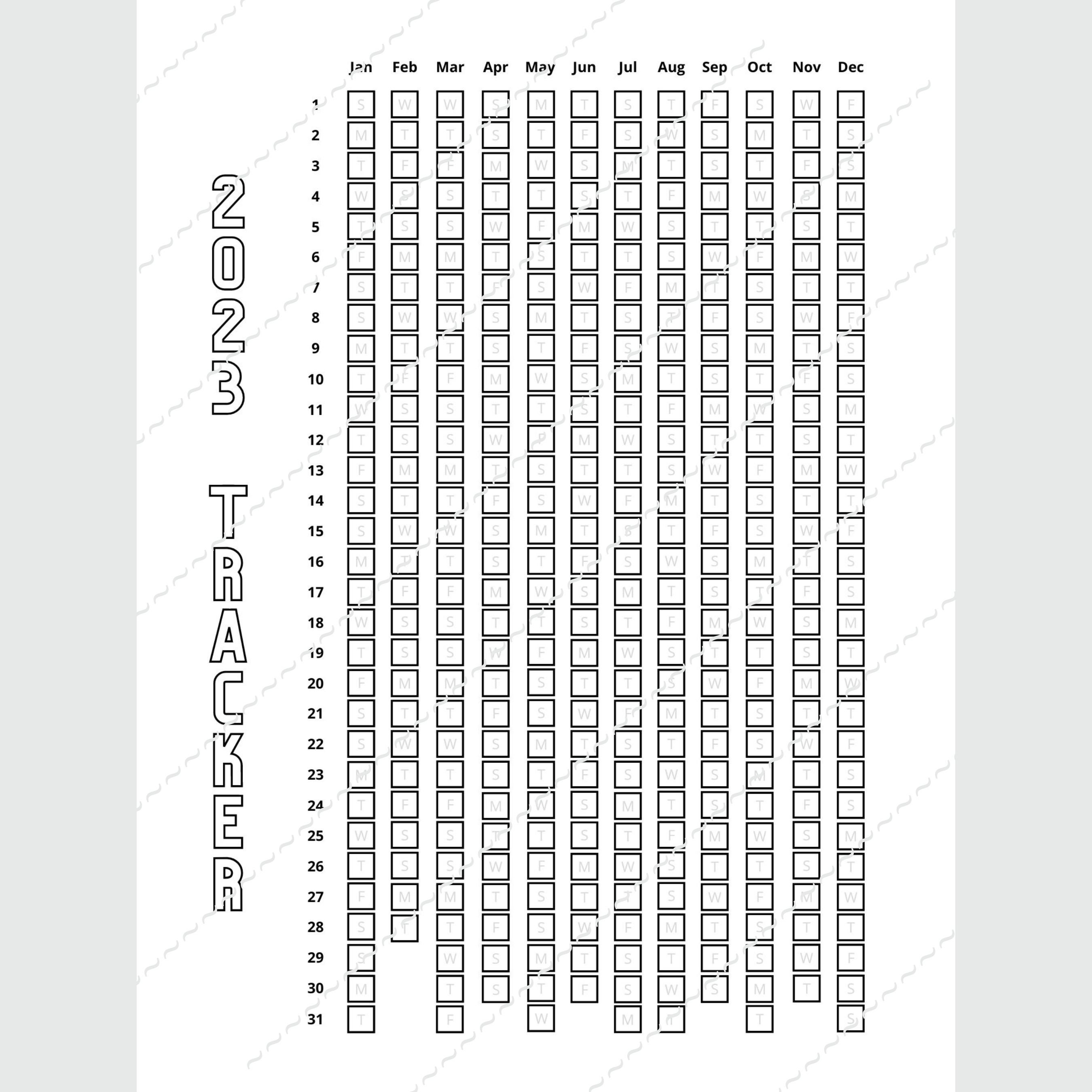 2025 Visual Daily Habit Tracker Bundle Monthly Workout Exercise Track ...