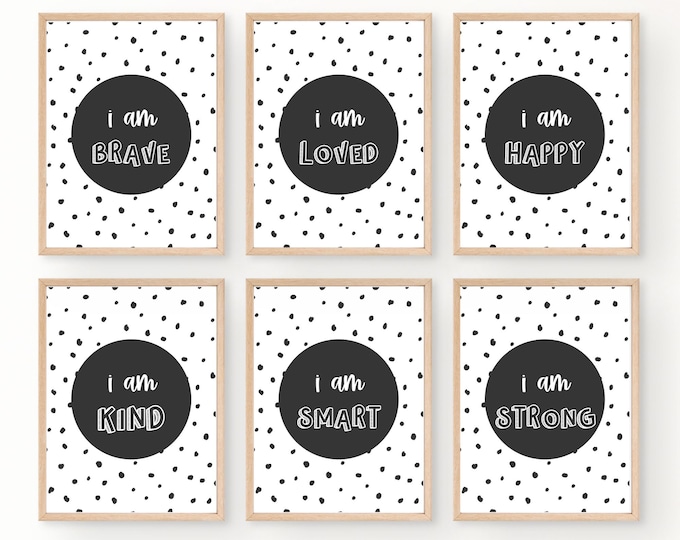 Positive Affirmations for Kids, Homeschooling Art, Motivational Poster ...