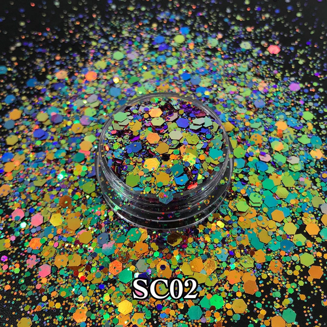 10g in Jar SC02 Code high Sparkle Colorshifting Glitters - Etsy
