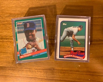 Red Sox Baseball Cards - Etsy