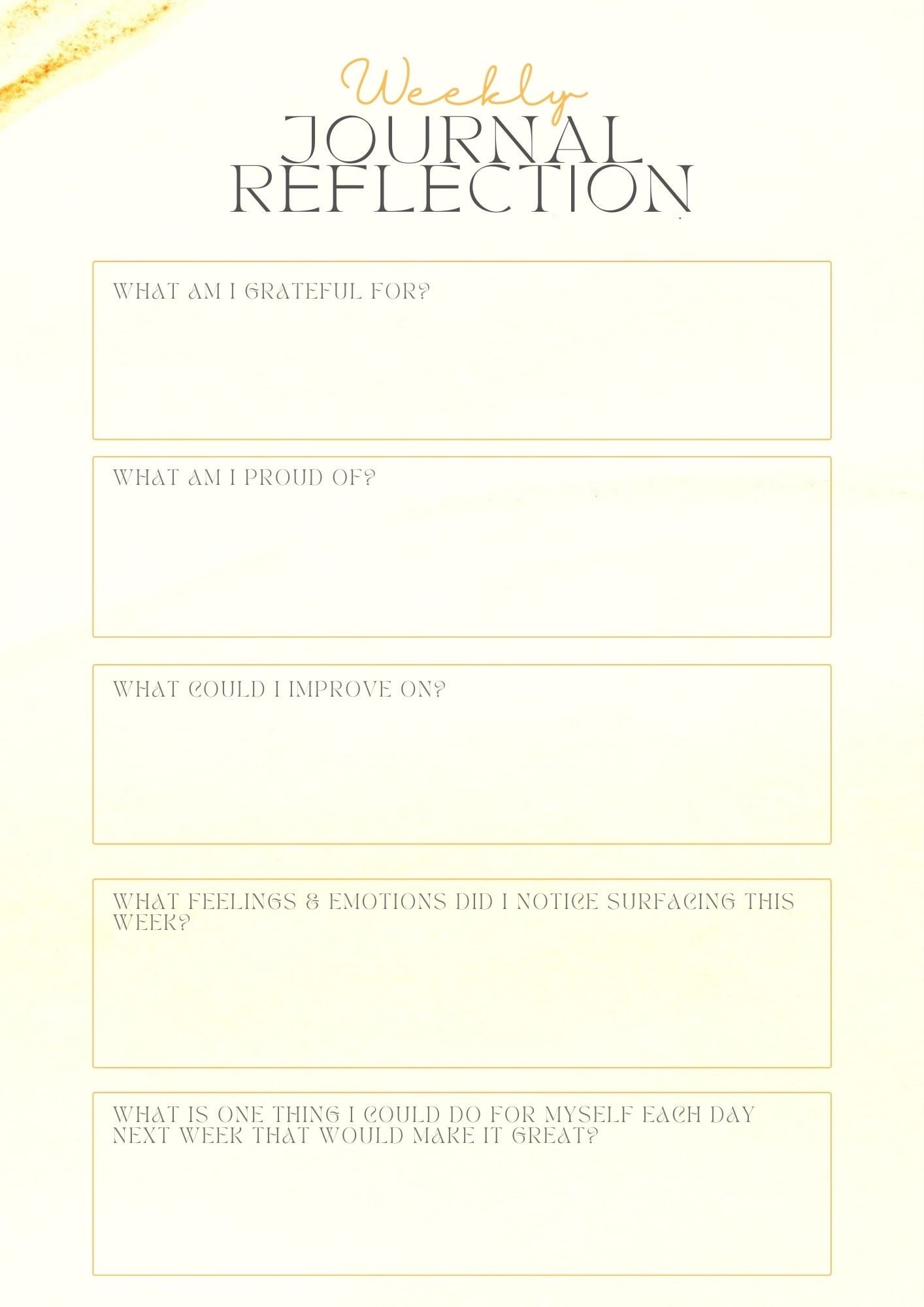 Weekly Habit Tracker Printable/ Reflection, Personal Habit Tracker ...