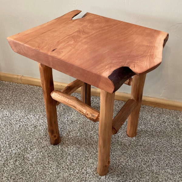 Log End Table - Etsy