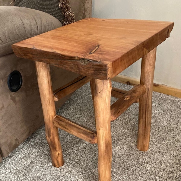 Log End Table - Etsy