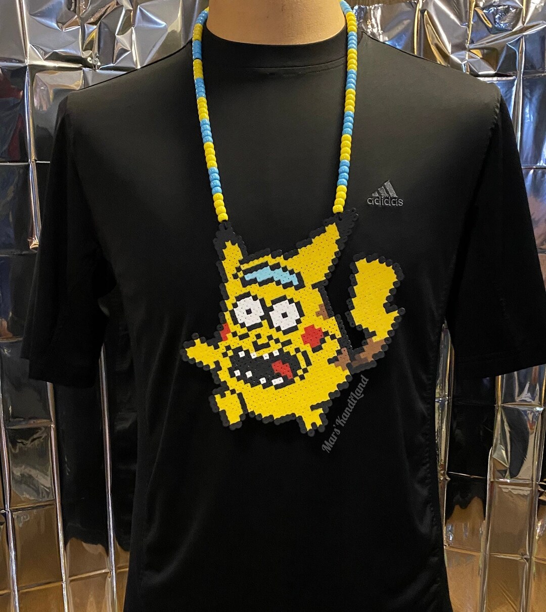 Pika-rick Pikachu Rick Perler - Etsy