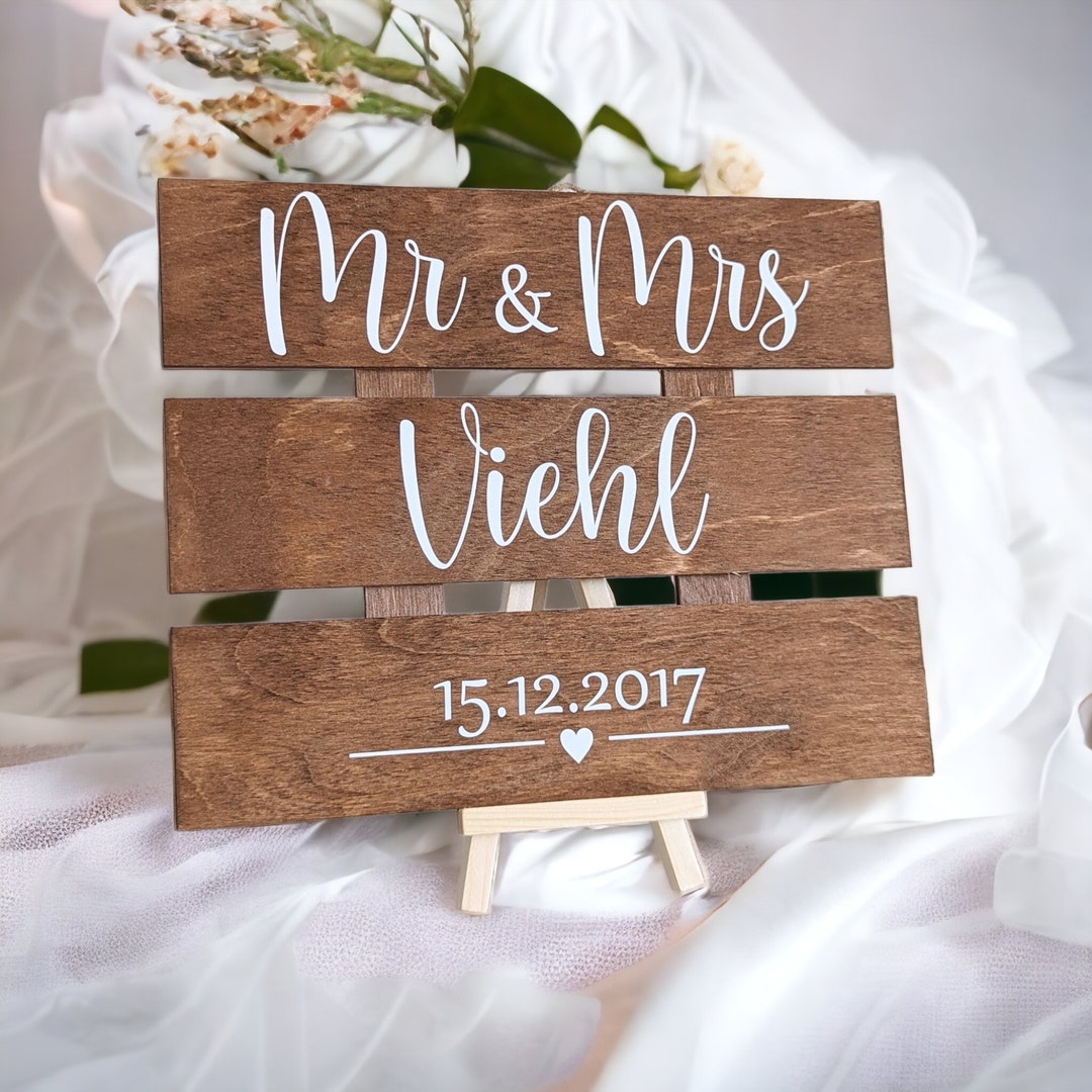 Schild Mr And Mrs