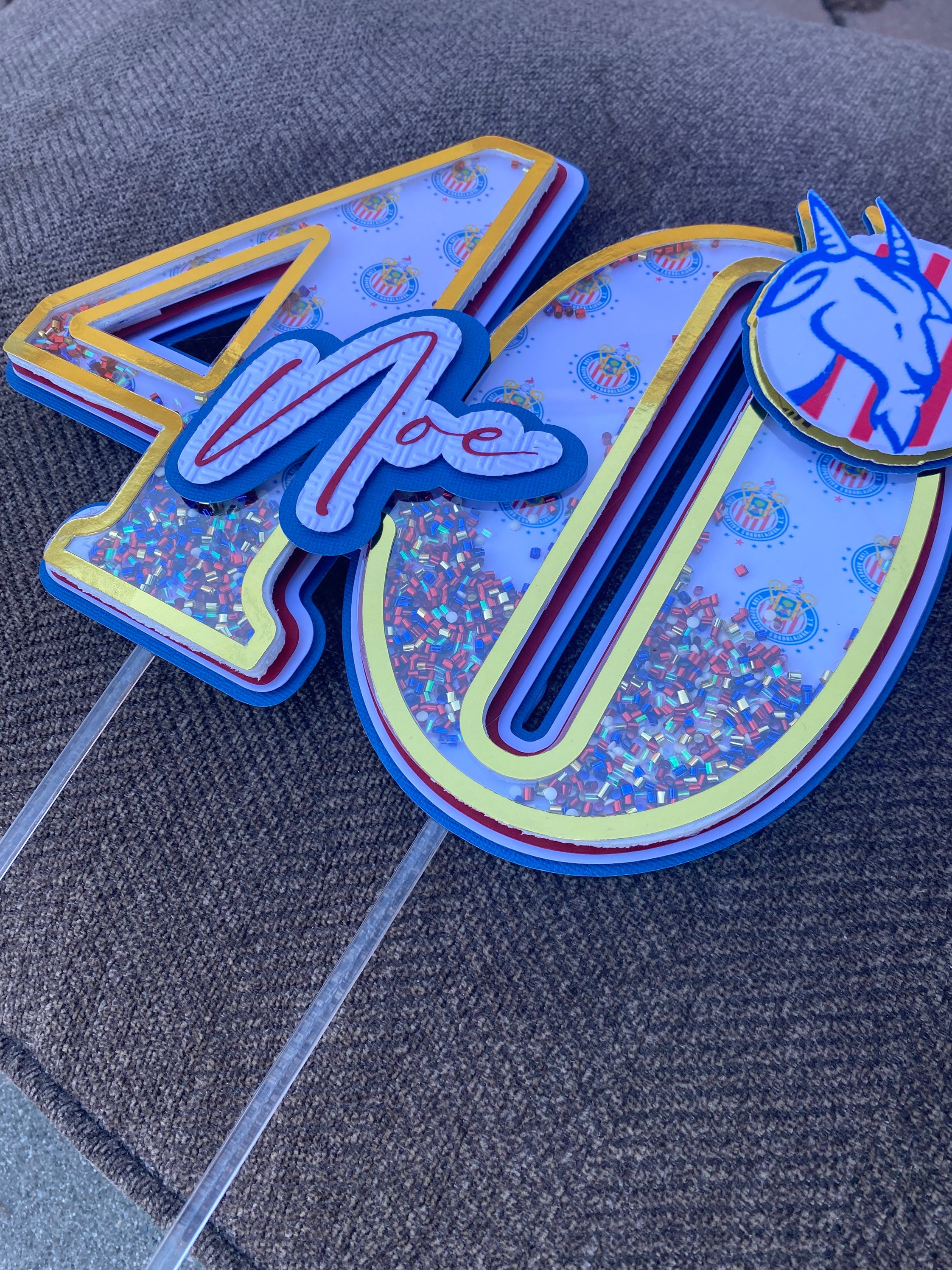 Sports Cake Topper Chivas Soccer Personalized Shaker Cake - Etsy